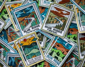 Blue Ridge Parkway Sticker National Park Sticker Multiple - Etsy
