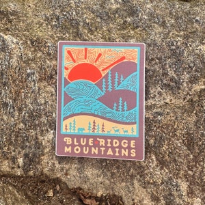 DAY RIDGE // A Blue Ridge Mountains Sticker // Waterproof Vinyl /NC ...