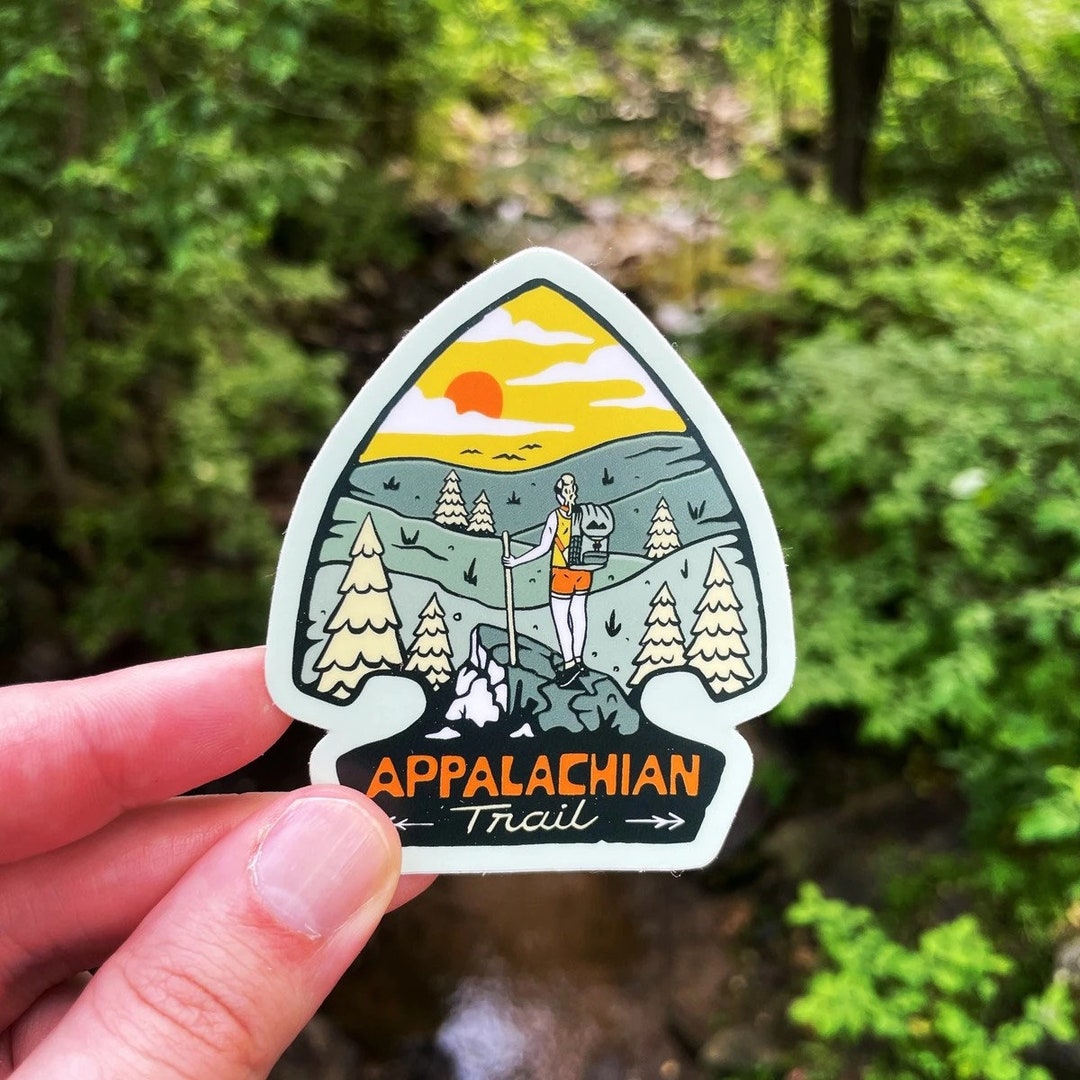 The APPALACHIAN TRAIL Hiker Sticker // Weatherproof Vinyl // Nature ...