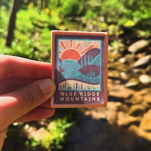 DAY RIDGE (the Sun Shines) // A Blue Ridge Mountains Patch // Iron-on ...