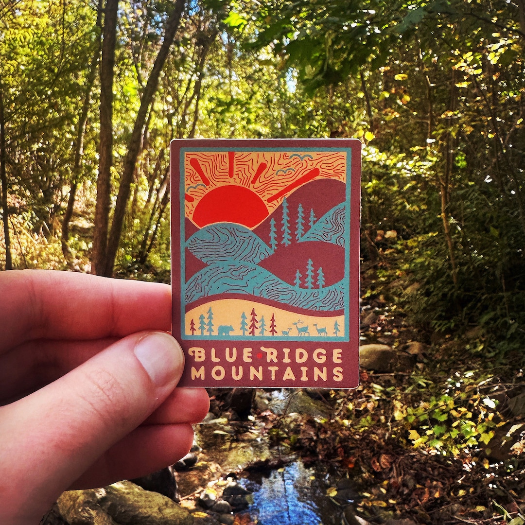 DAY RIDGE // A Blue Ridge Mountains Sticker // Waterproof Vinyl /NC ...