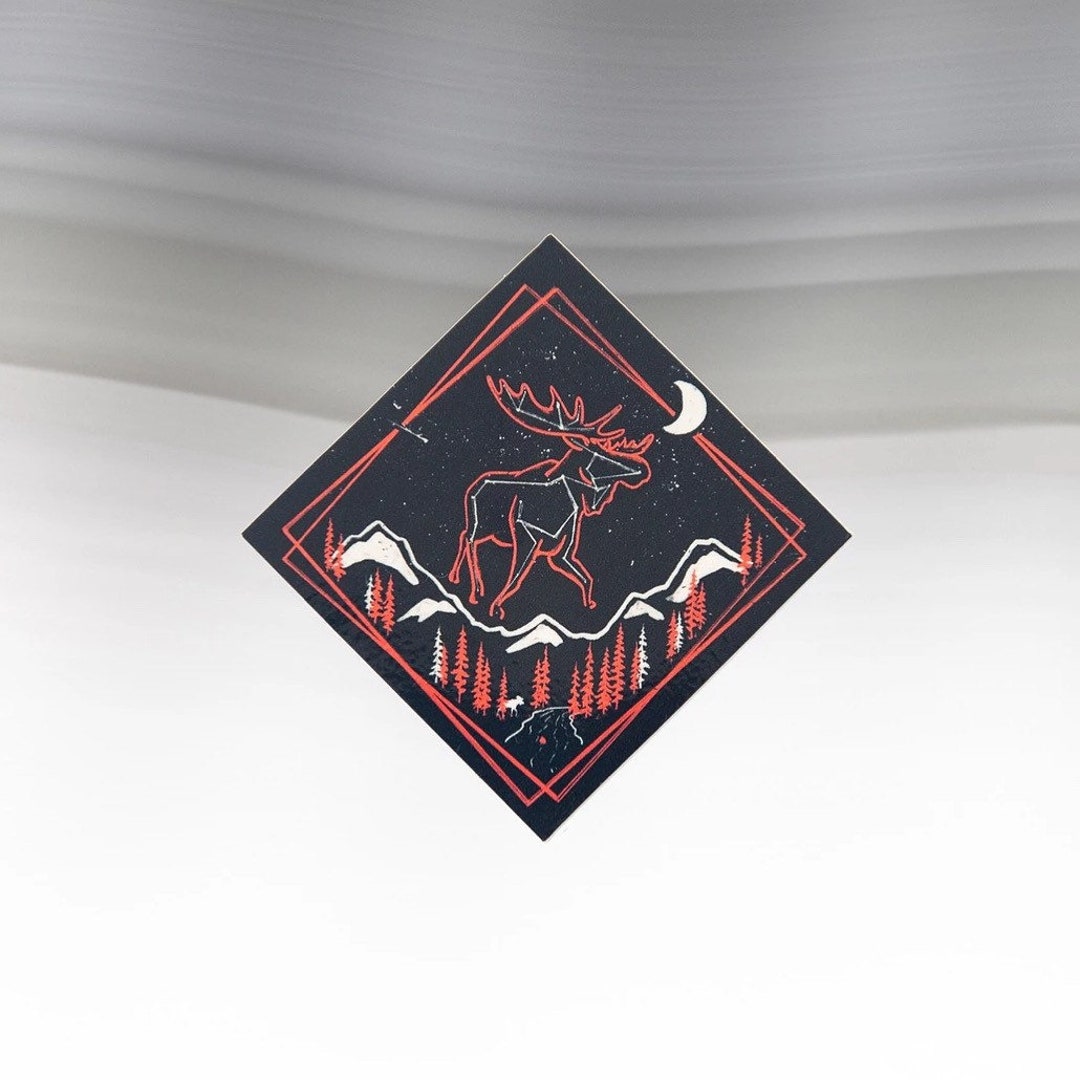 The HEAVEN'S WILD MOOSE // Weatherproof Vinyl Sticker // Water Bottle ...