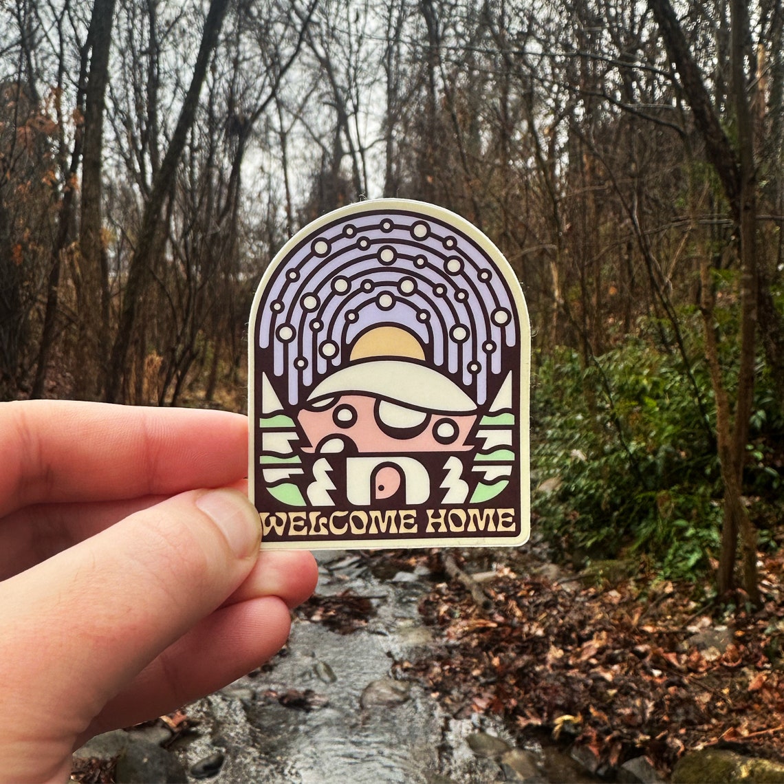 Welcome Home (winter Mushroom House) - Etsy