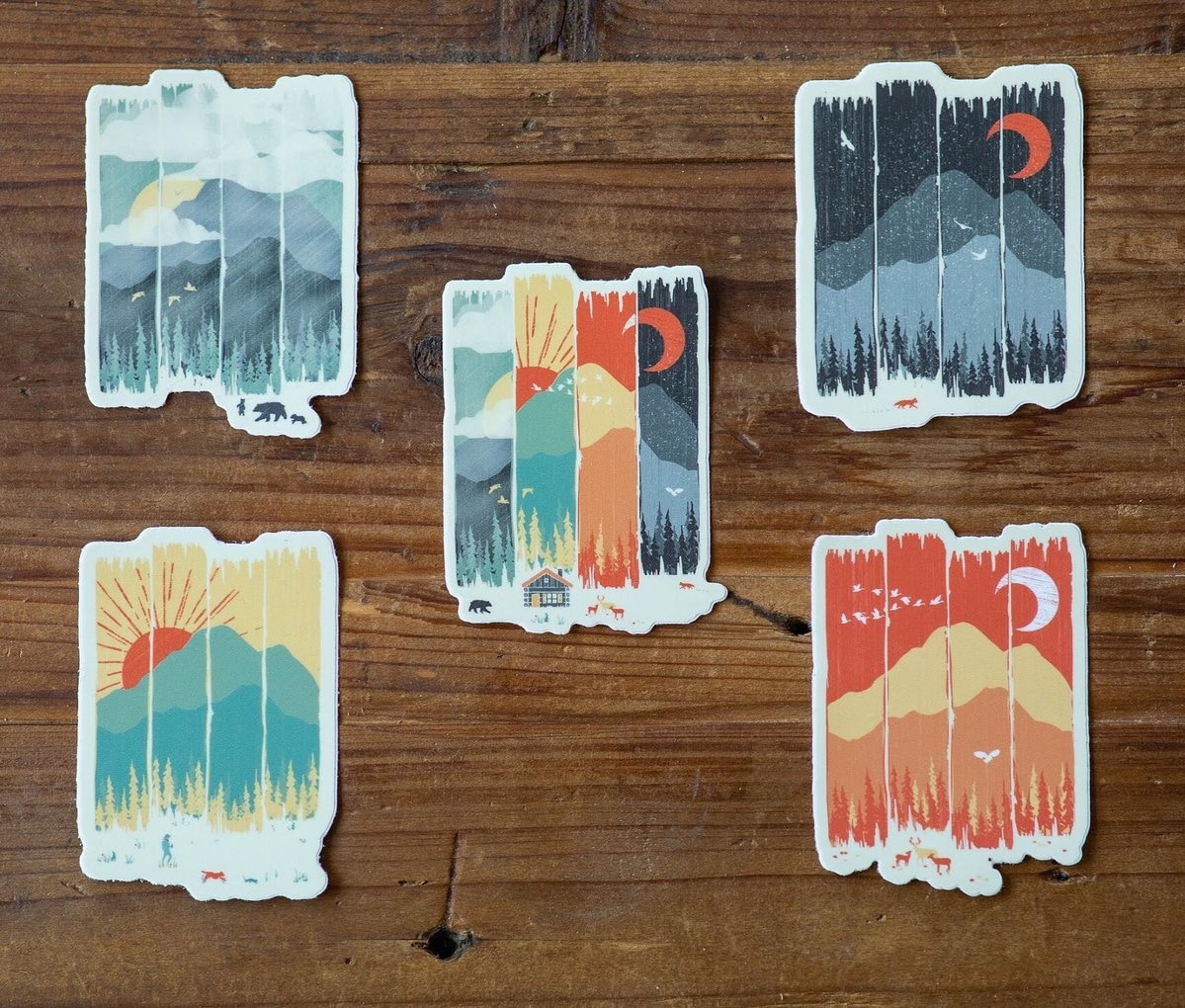 Mountain Weather Sticker Collection - Etsy