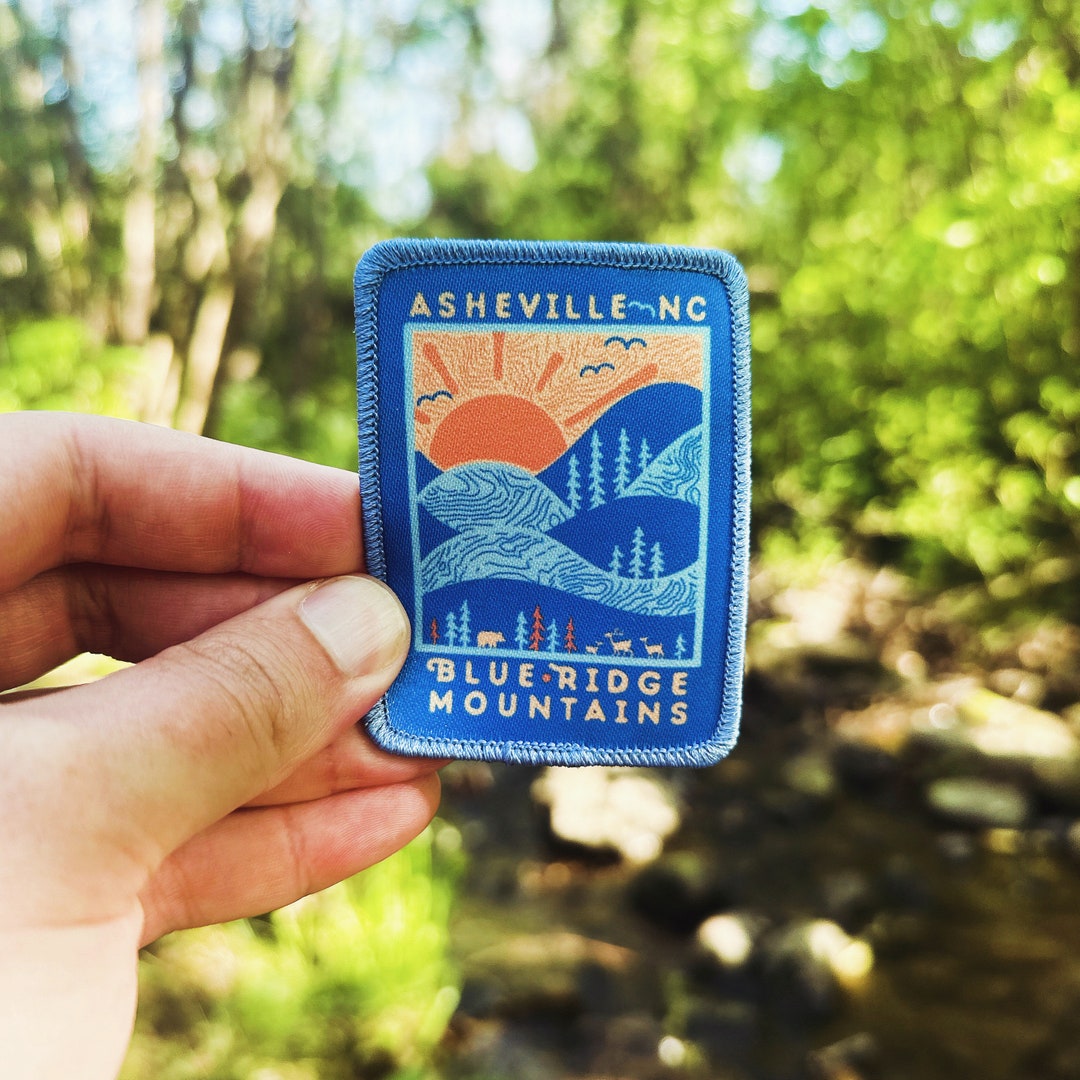 DAY RIDGE (asheville) // Iron-on Patch // Blue Ridge Mountains - Etsy