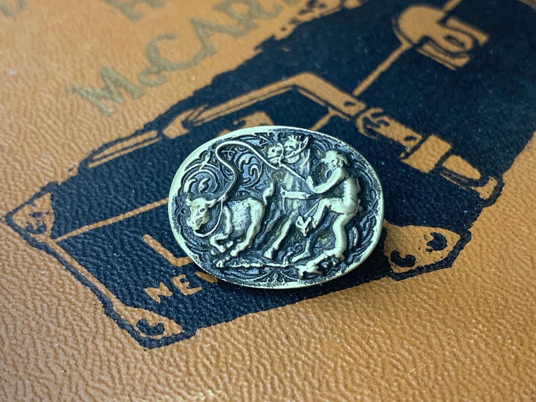 Western Hat Pin, Vintage Ballou Reg'd Cowboy Hat Pin, NFR Rodeo Calf ...