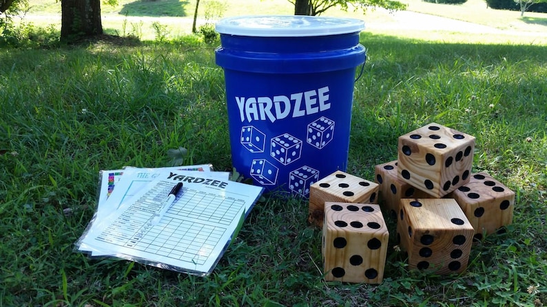 Giant Yardzee - Farkle - Cootie - Lawn Yahtzee - Yard Yahtzee - Family ...