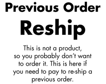 Reshipping Fee - Etsy