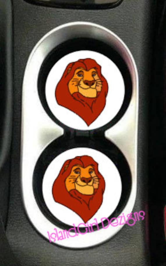 Mufasa Lion King Ceramic Car Coasters | Etsy