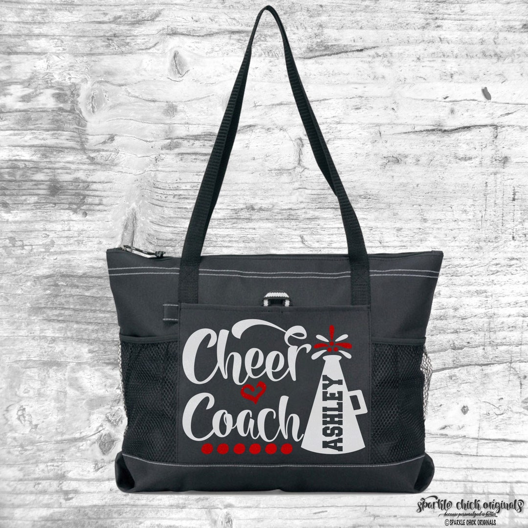 Cheer Coach Tote, Lightweight Custom Cheer Coach Tote Bag, Personalized ...