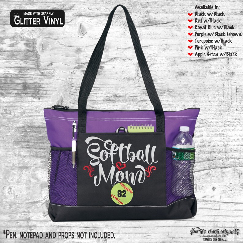 Softball Mom Lightweight Tote Bag Custom Softball Mom Tote - Etsy