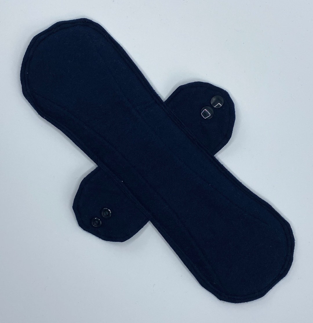 12" Double Layer Incontinence Pad All Navy - Etsy