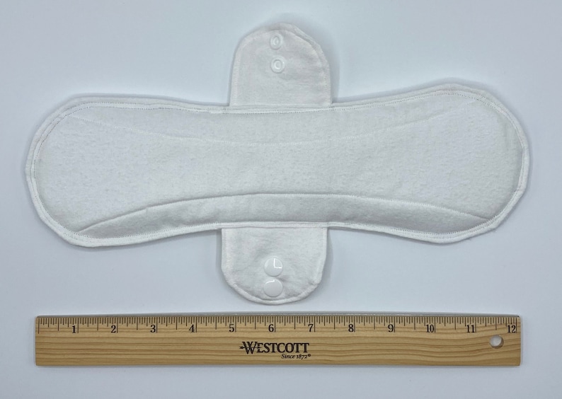 12" Double Layer Incontinence Pad All White - Etsy