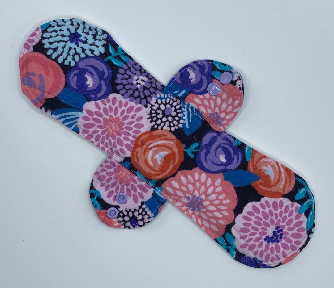 12" Double Layer Incontinence Pad Midnight Garden - Etsy