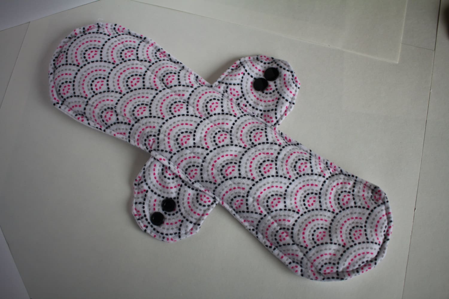 12 Single Layer Incontinence Pad Running Stitch Black - Etsy