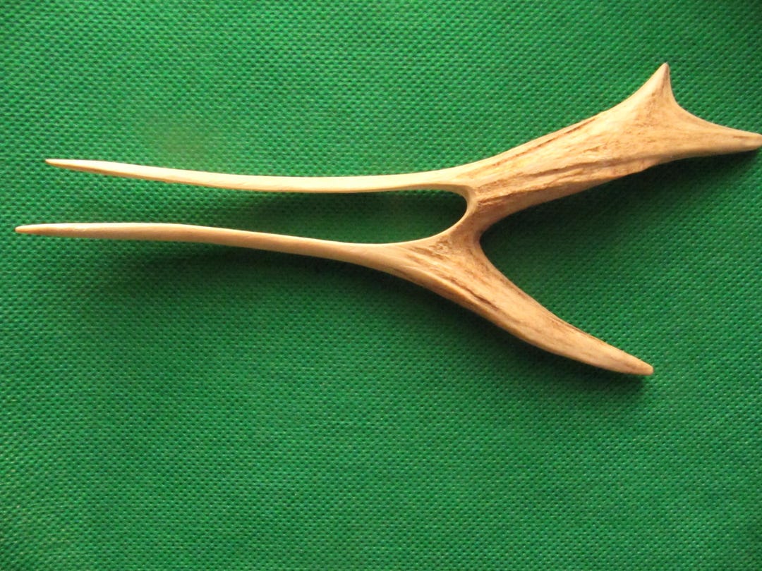 Antler Hair Fork.hair Fork. Antler Hair Stick. Roe Hair Fork. Native ...
