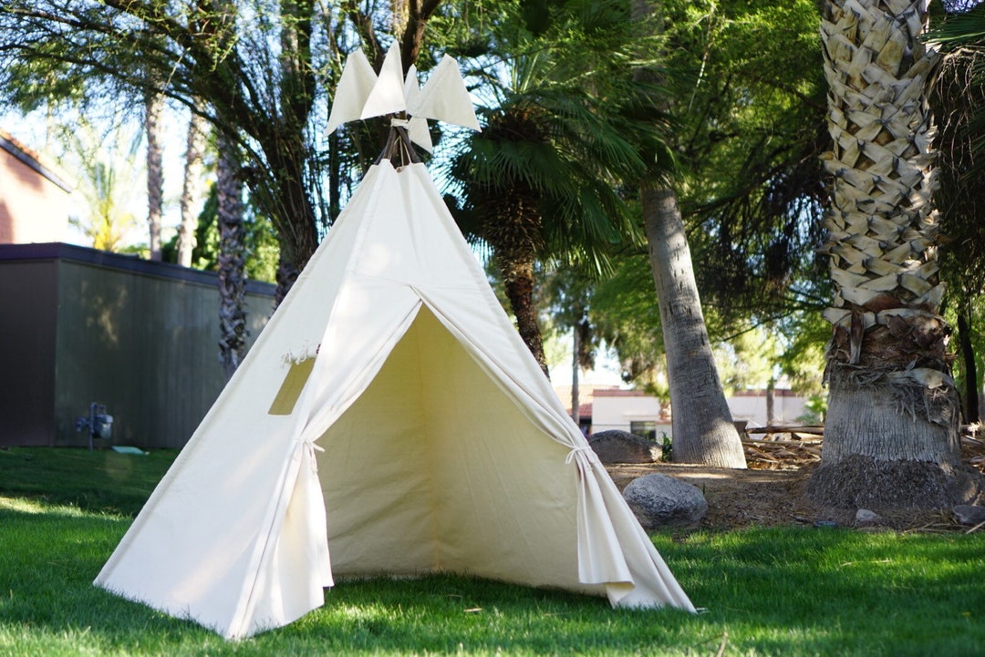 XL/XXL Plain Teepee, 8ft Pole Kids Teepee, Beach Tent, Large Tipi, Play ...