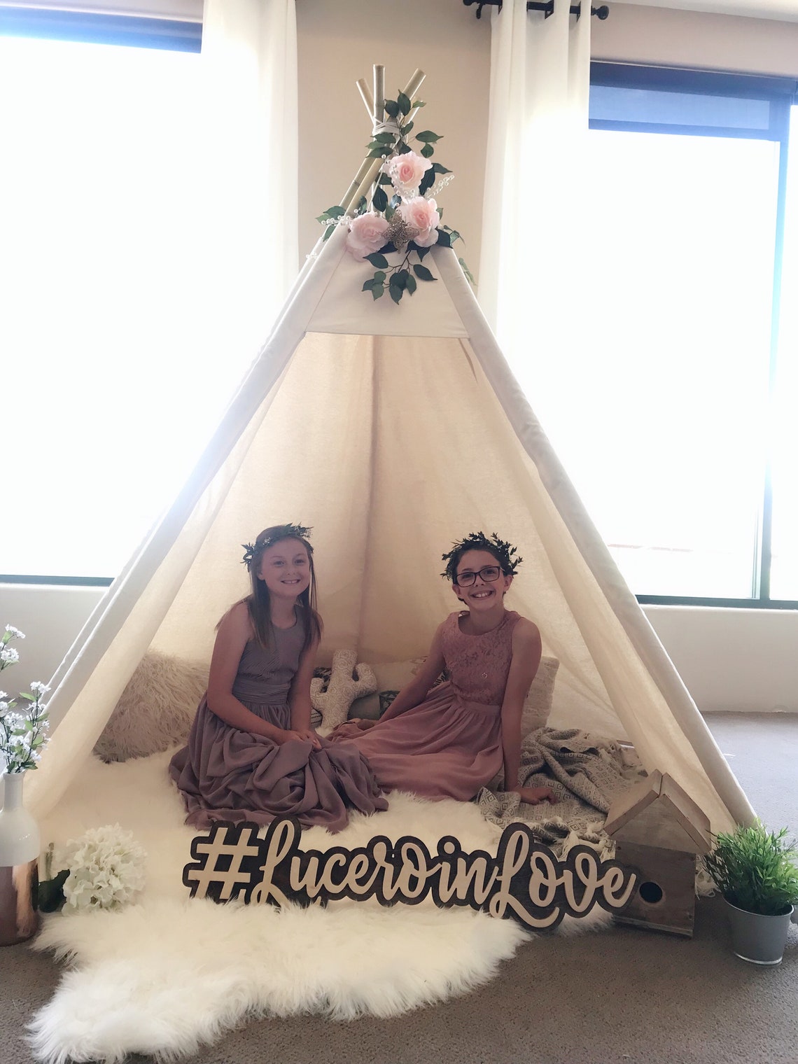 XL/XXL Event Teepee 8ft Pole Wedding Teepee Adult Teepee | Etsy