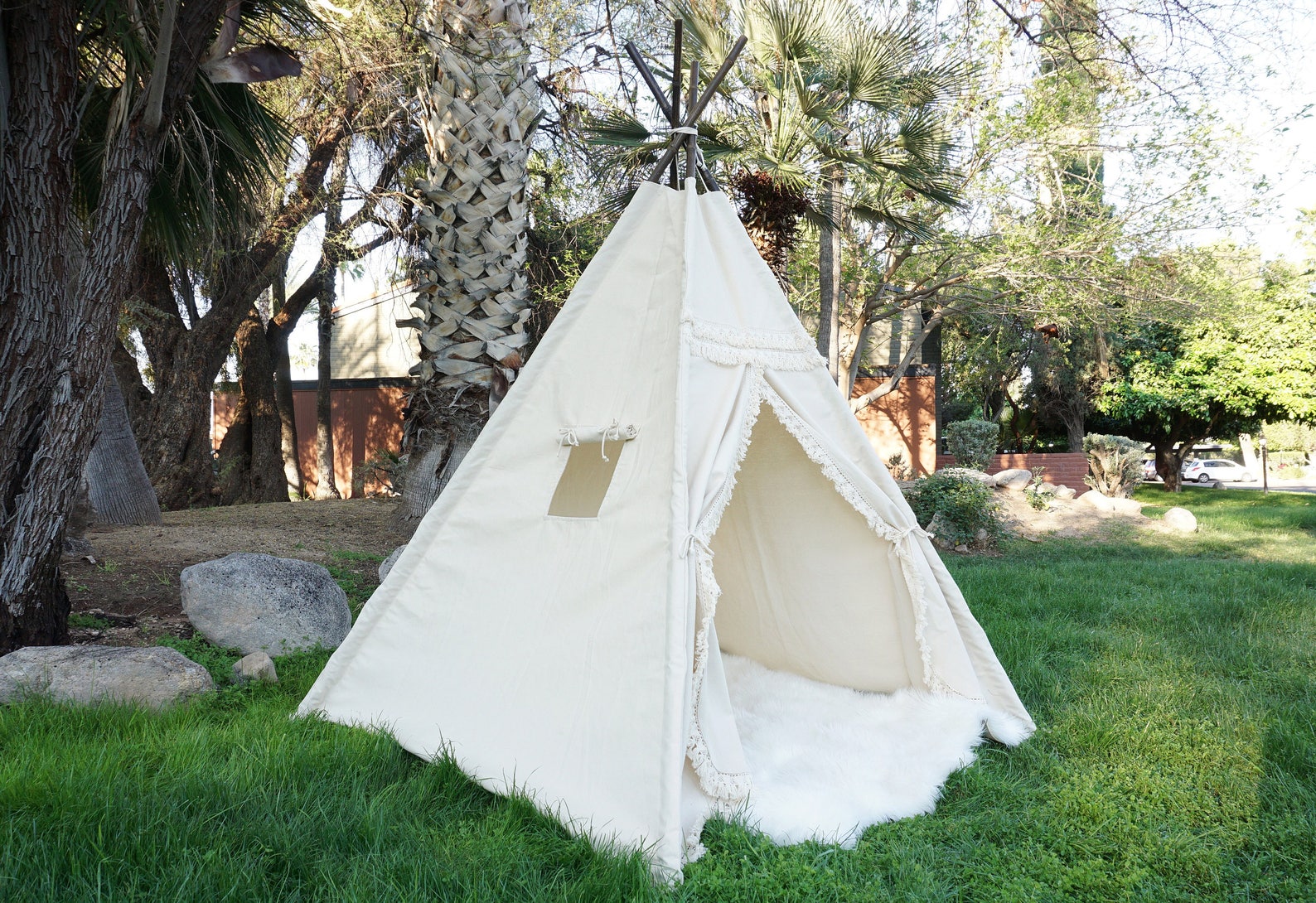 XL/XXL Boho Teepee, 8ft Pole Kids Teepee, Large Tipi, Play Tent, Wigwam ...
