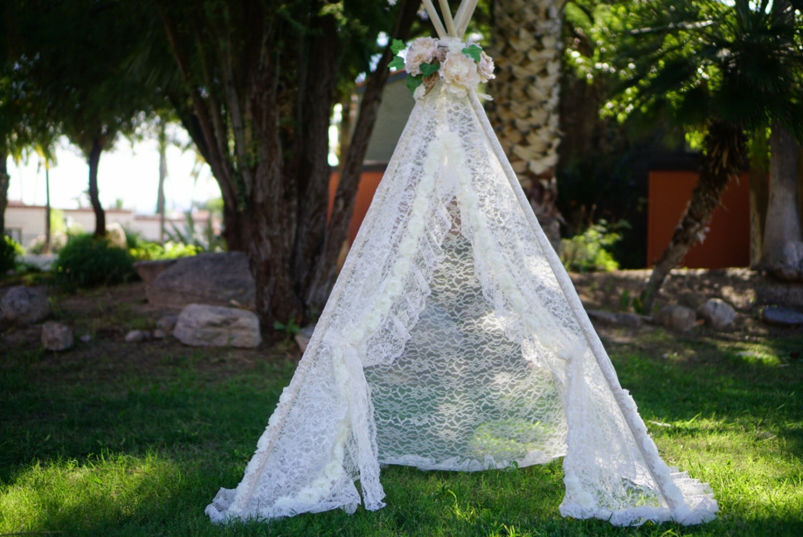 Lacey Teepee Lace Kids Teepee Girls Tipi Play Tent Wigwam - Etsy