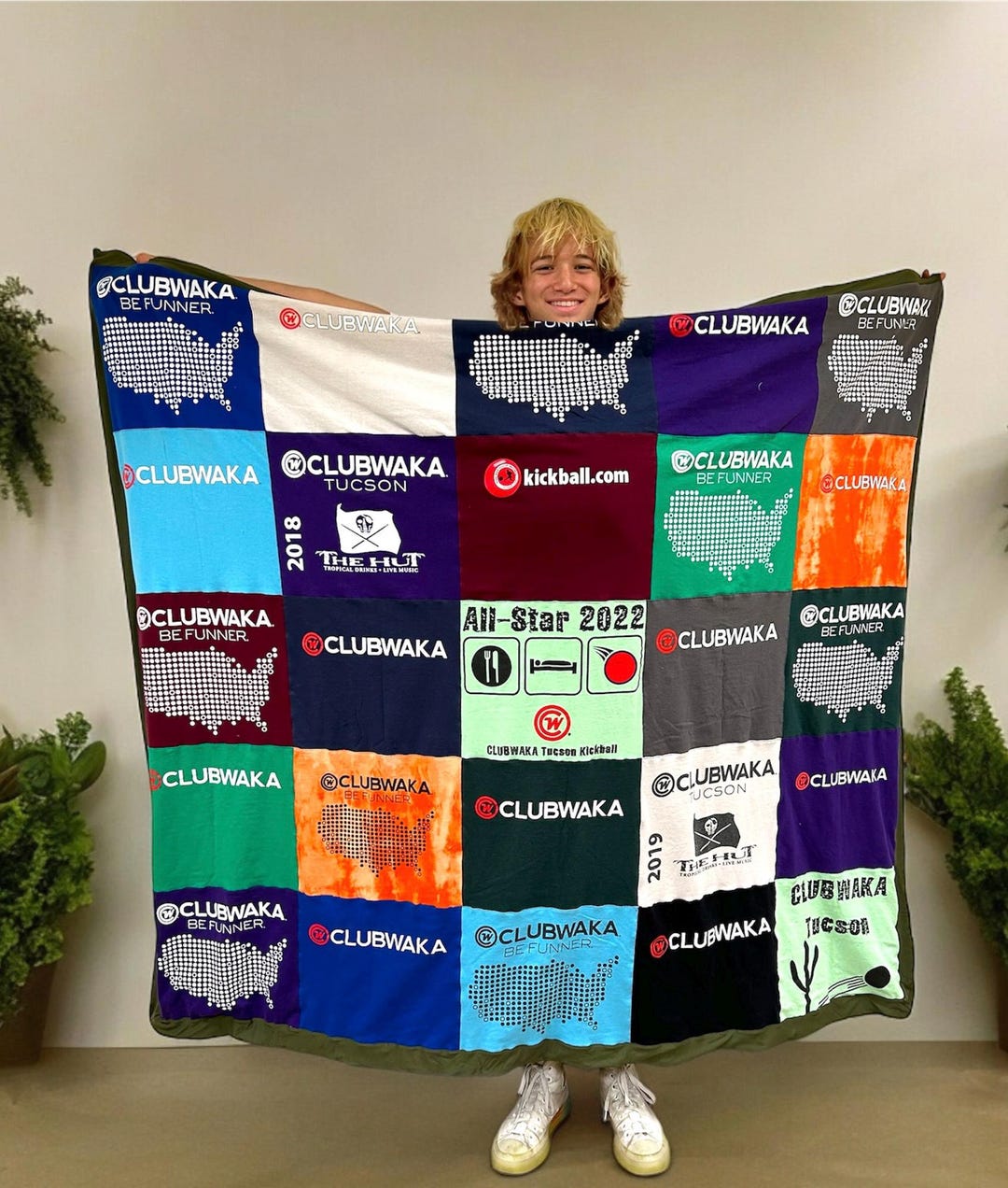 Custom Handmade Memory Blanket Made From Your T-shirts – Personalized ...