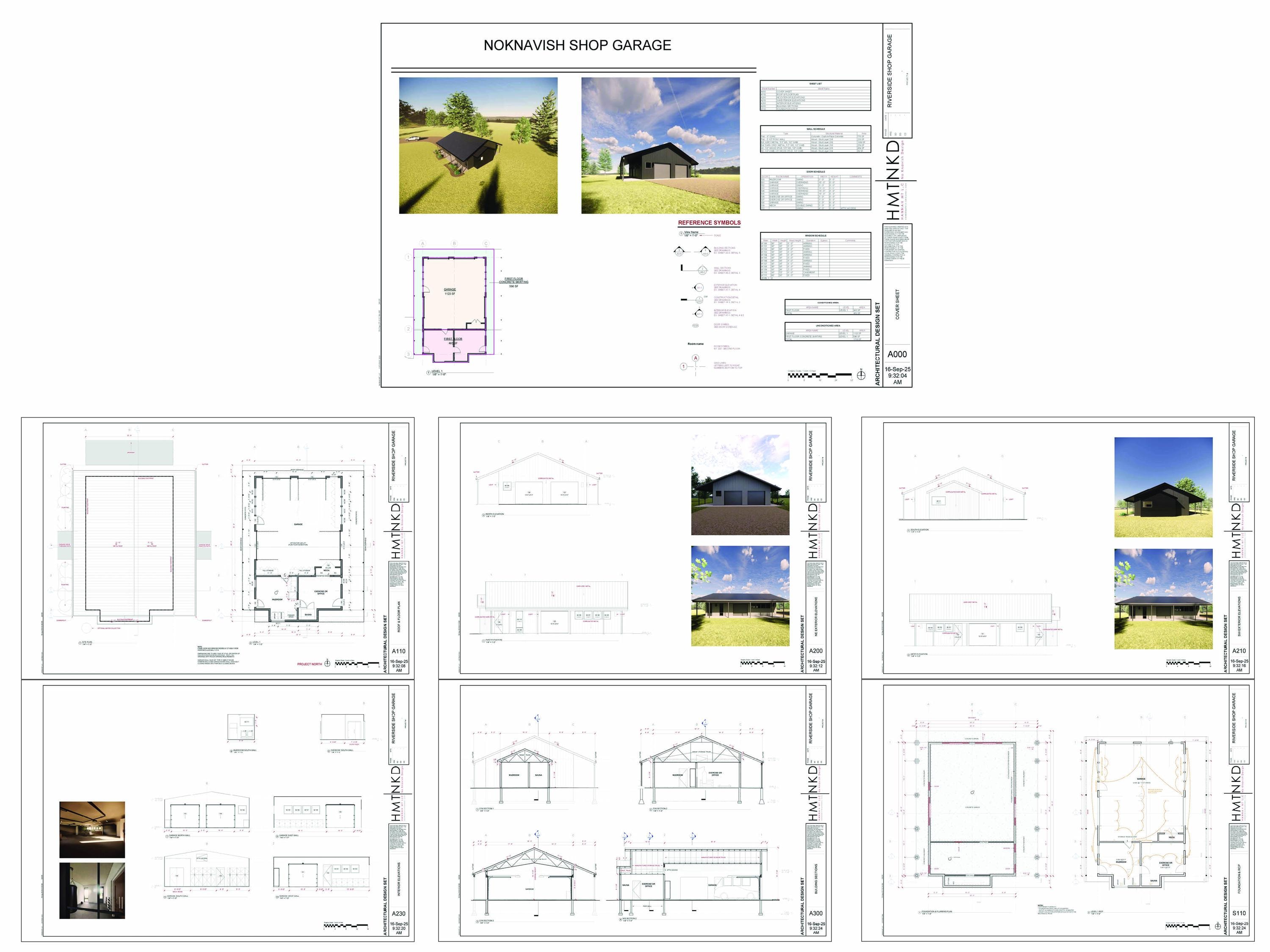 3-car Garage Shop Plans With Attic: 32'x48' 1500 SF Workshop (PDF ...