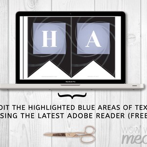 Secret Agent Spy Party Banner INSTANT DOWNLOAD Tuxedo Suit Black Tie ...