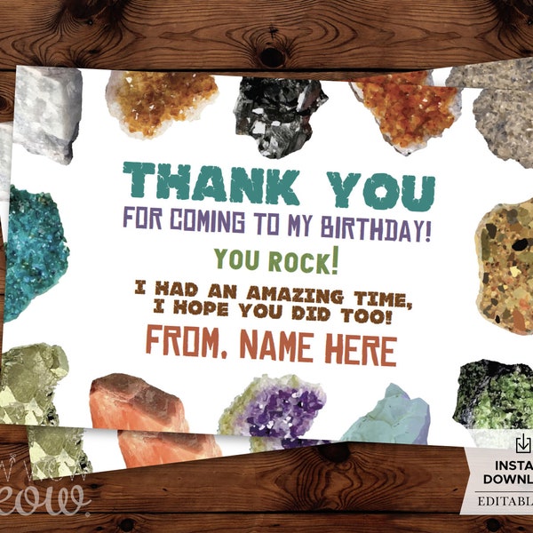 Geology Birthday Party Favor - Etsy
