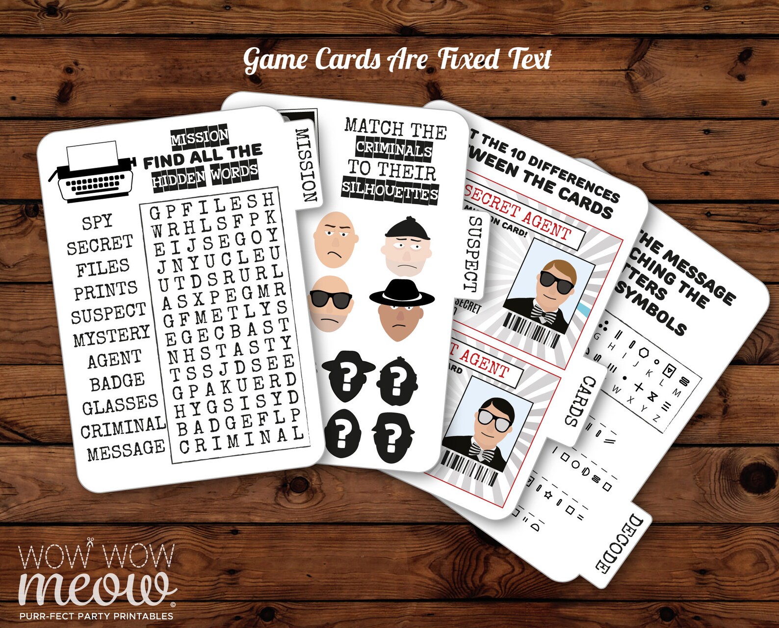 Secret Agent Spy Activity Games File Booklet Editable INSTANT - Etsy UK