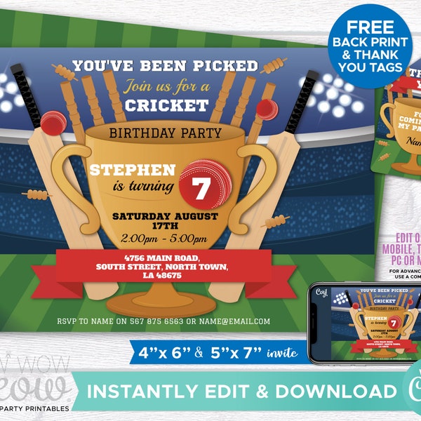 Cricket Birthday Invitation - Etsy