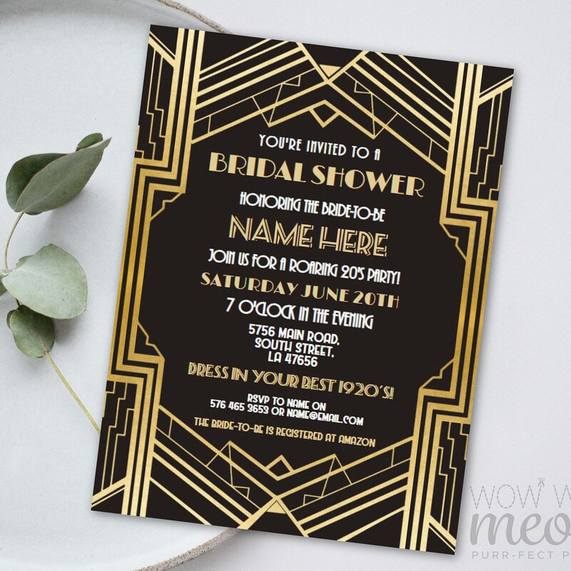 Roaring 20s Invite - Etsy