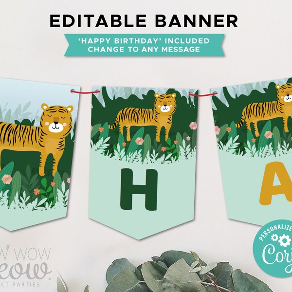 Tiger Party Decorations - Etsy