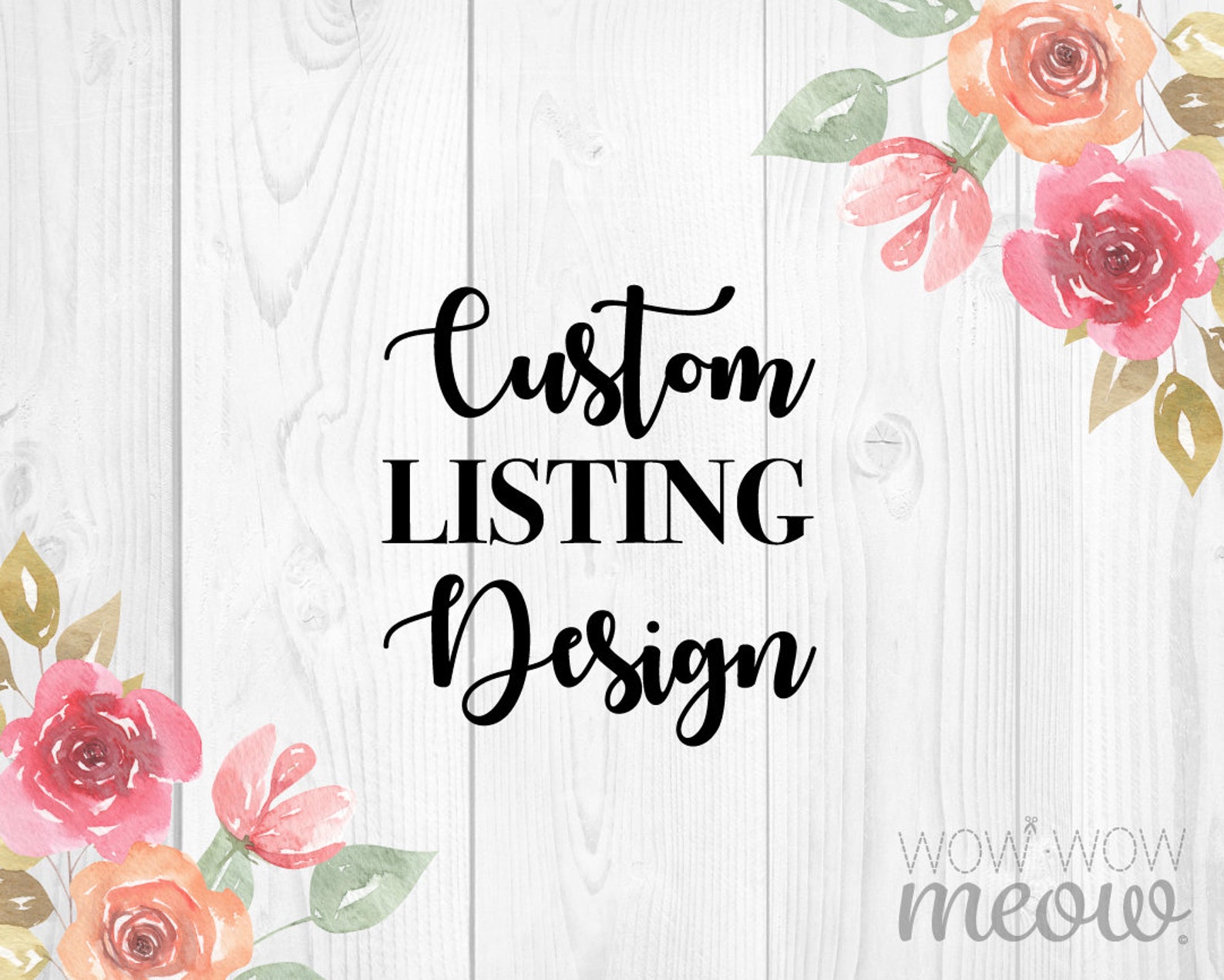 Custom Listing Design - Etsy