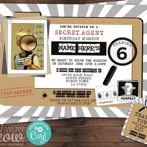 Detective Party - Etsy