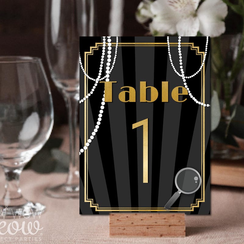 1920s Table Numbers - Etsy