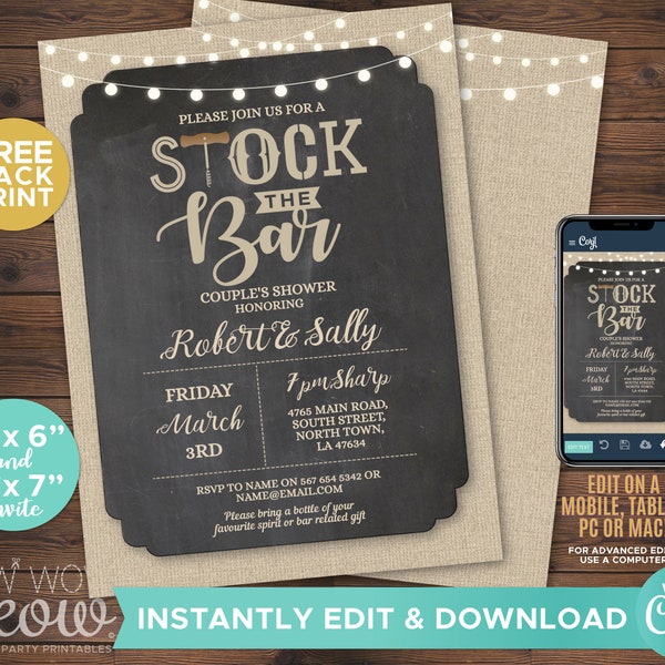 Stock the Bar - Etsy