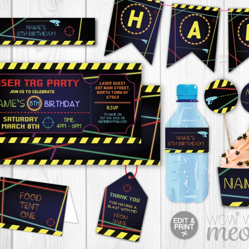 Laser Tag Party - Etsy