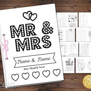 Wedding Coloring Book Children's Activity Sheets Booklet Printable ...