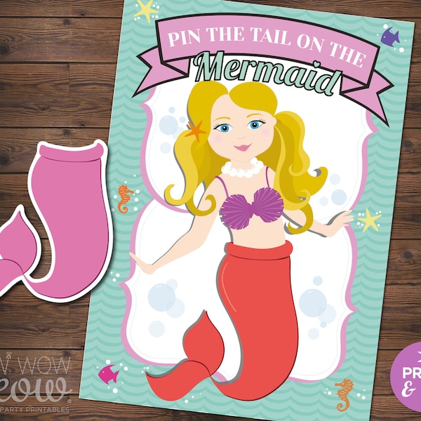 Pin the Tail on the Mermaid - Etsy Canada