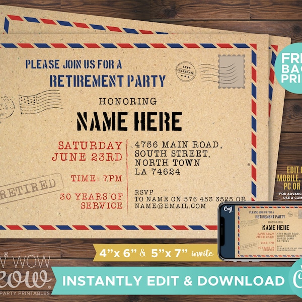 Postal Retirement - Etsy