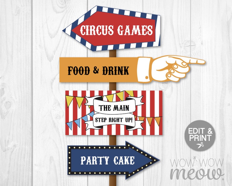 Circus Directional Signs