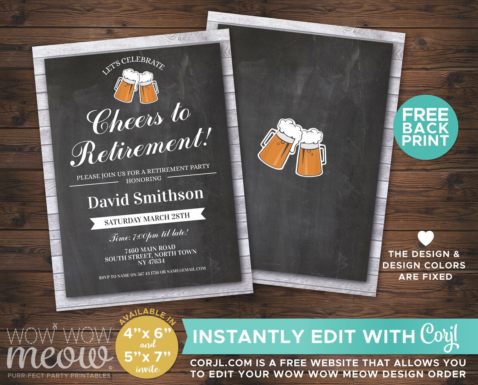 Cheers to Retirement Invitation Beers Retired Invite Pub - Etsy