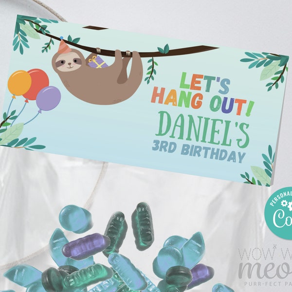 Sloth Party Favors - Etsy