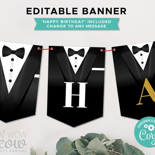 Tuxedo Party Decorations - Etsy