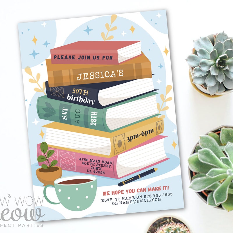 Book Invitation - Etsy