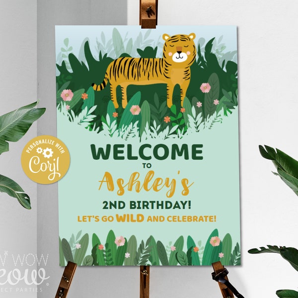 Tiger Welcome Sign - Etsy