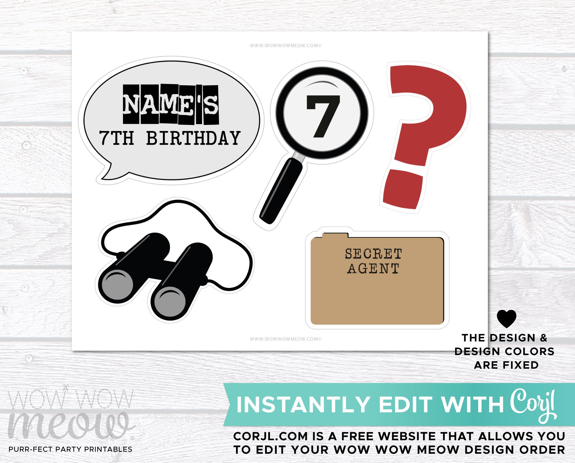 Secret Agent Cakes Toppers Birthday Cakes Spy DOWNLOAD | Etsy