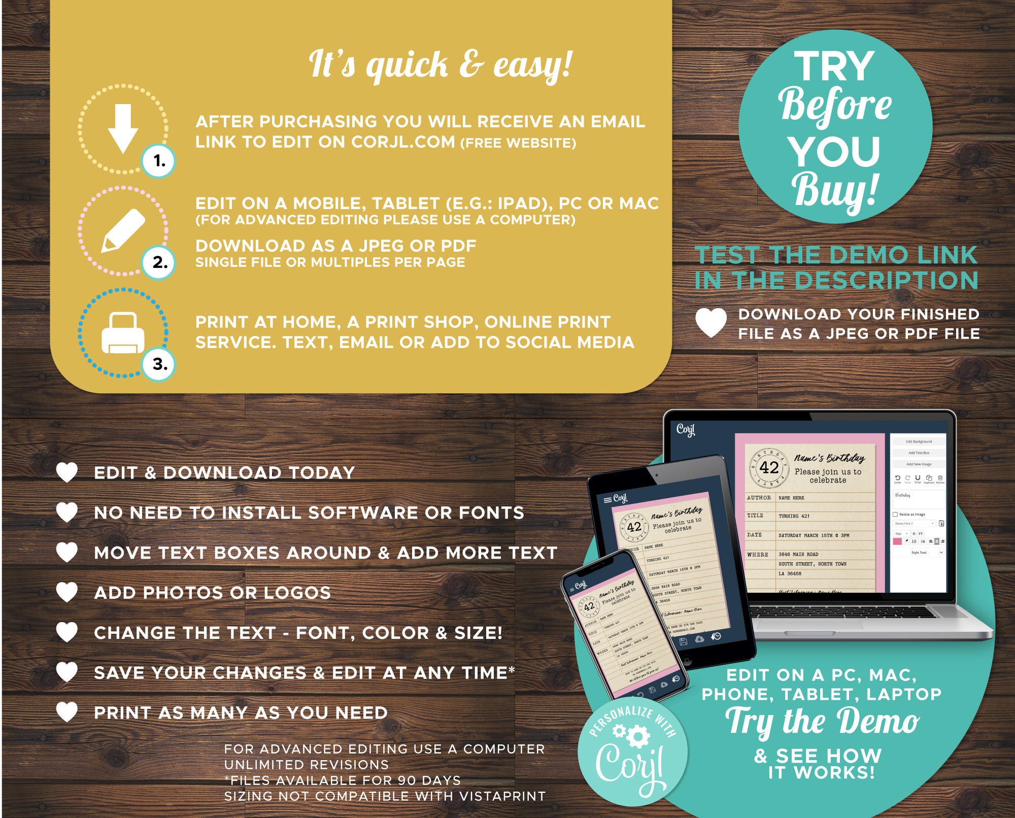 Library Card Birthday Invitation INSTANT DOWNLOAD Party - Etsy