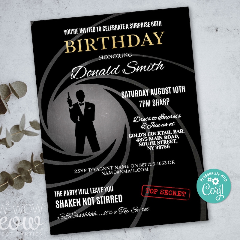James Bond Party - Etsy