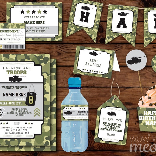Military Birthday - Etsy